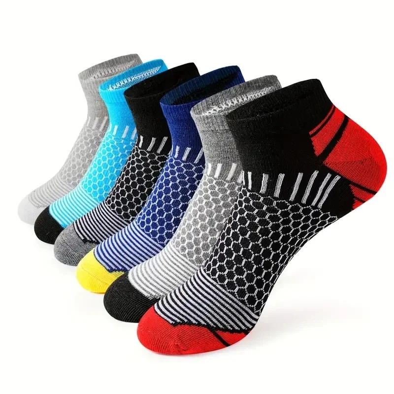 6-Pairs-High-Qualit-Athletic-Socks-Men-s-Ankle-Socks-Running-Cyclling ...
