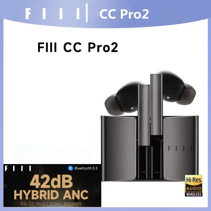 새로운 FIIL CC Pro2 42dB ANC 헤드폰, 블루투스 5.3 TWS 이어 버드 MAF™소음 제어 - 티몬