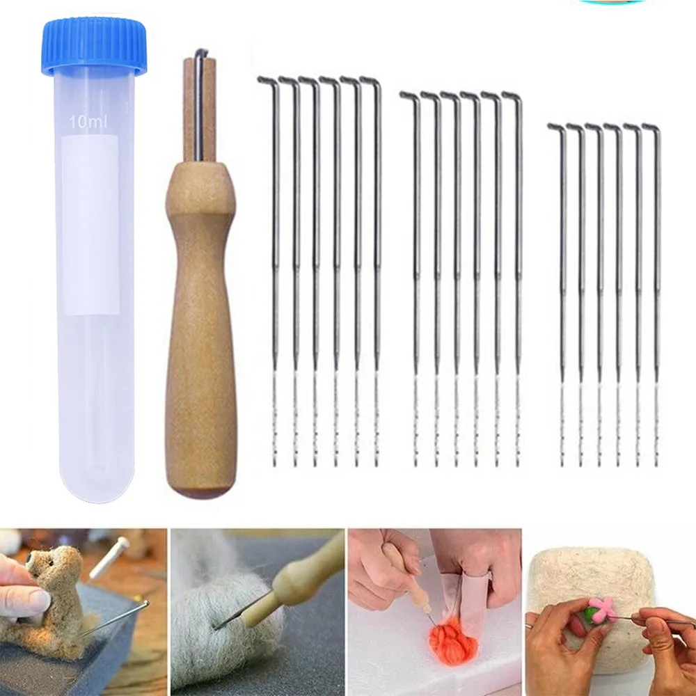 Accessories Felting Tool 30 Pcs Crafts DIY Felting Needles Set Felting ...