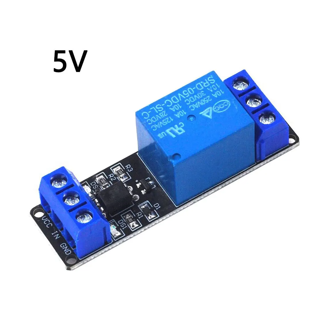 5v 1 Channel Electromagnetic Relay Module Opto Isolated Low Level ...