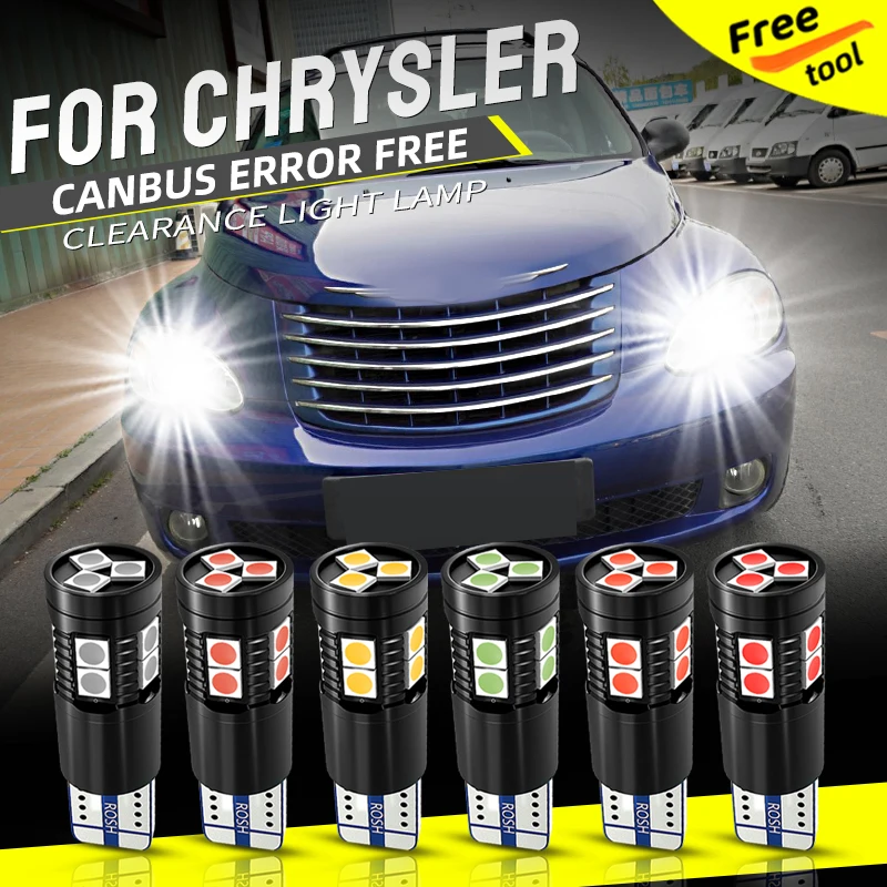 2×t10 Led Clearance Side Marker Parking Light Bulb W5w For Chrysler ...