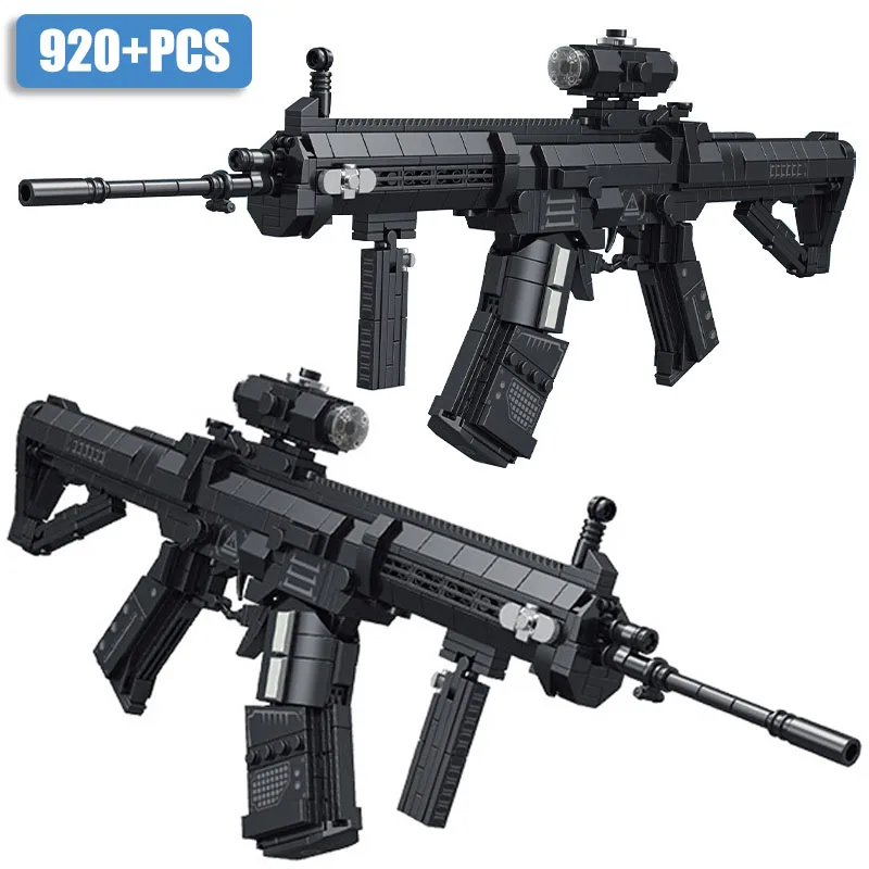 MOC-Military-Rifle-Model-Building-Blocks-para-Meninos-Arma-Bricks-Set ...
