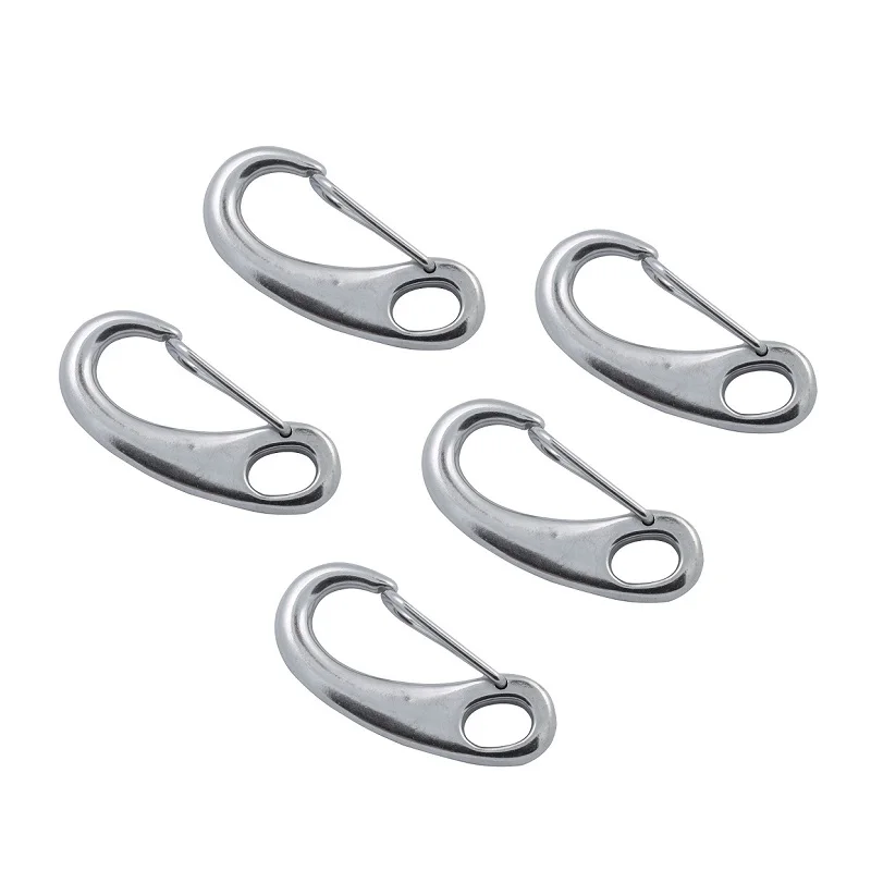 5PCS-Egg-Shaped-Spring-Snap-Hook-Stainless-Steel-304-Clips-Quick-Link ...