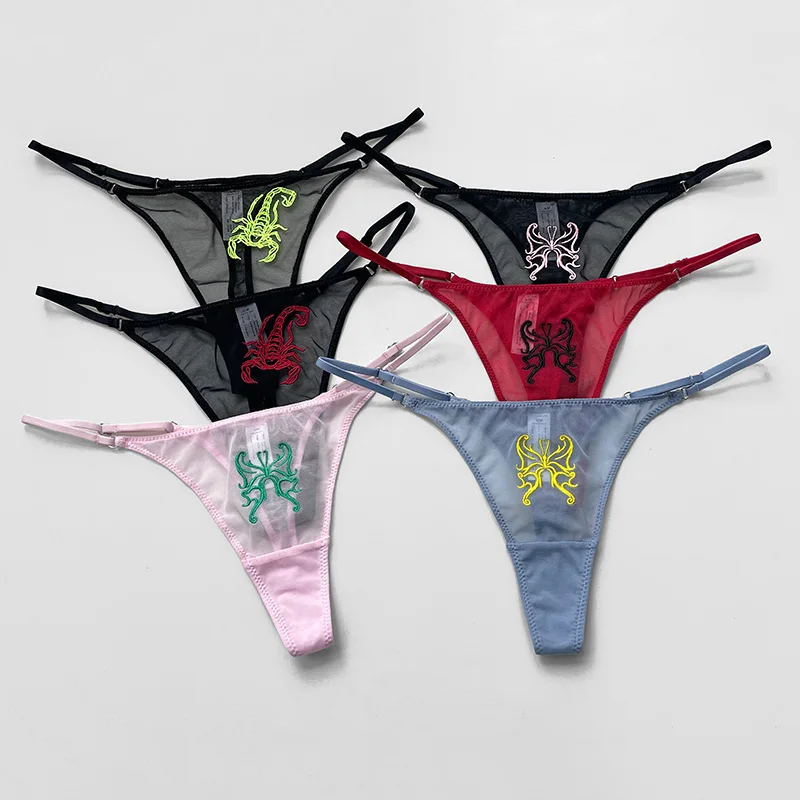 Lace-Mesh-Scorpion-Butterfly-Women-Briefs-Sexy-Thong-Transparent ...