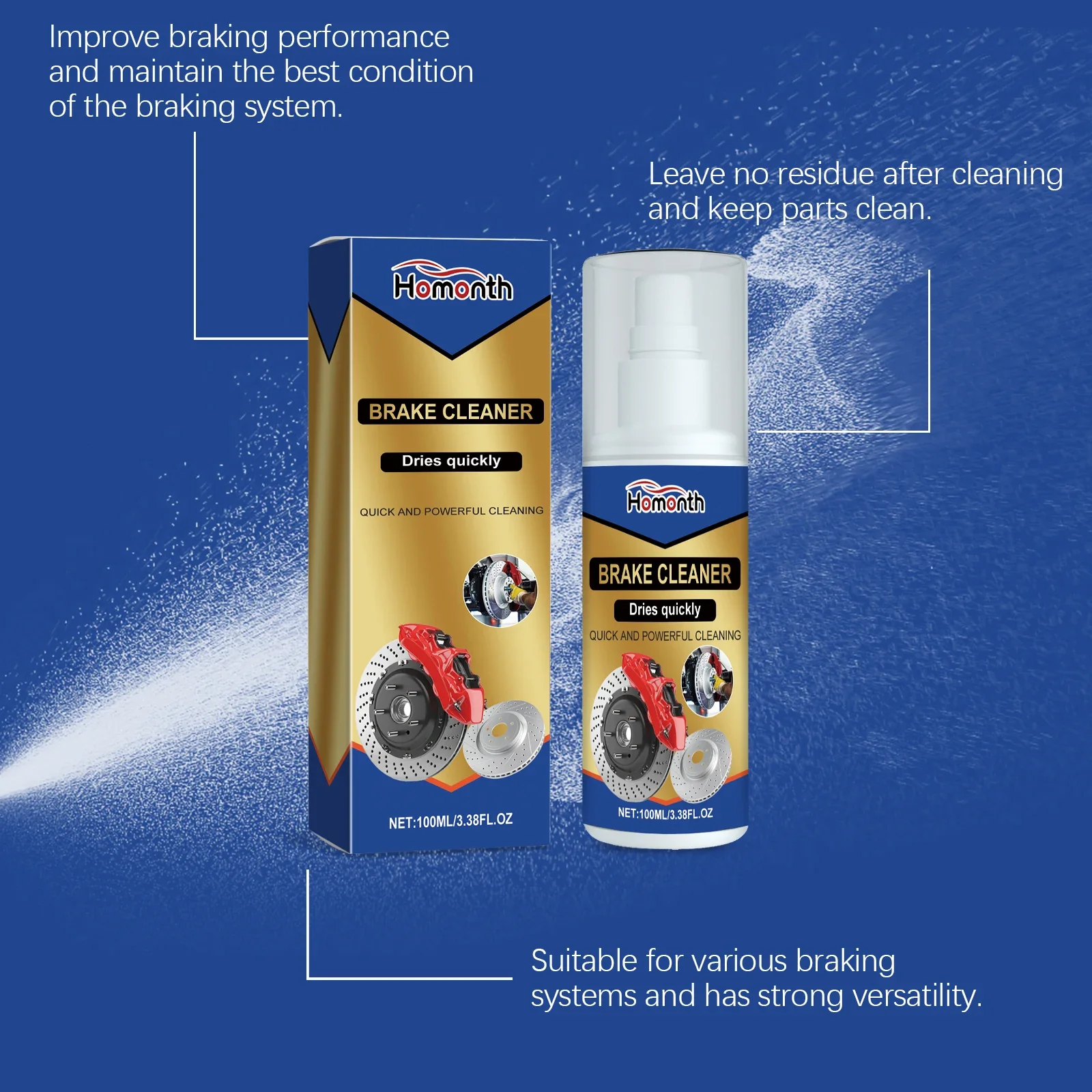 Automotive Brake Cleaner Effectively Removes Extends Brake System ...