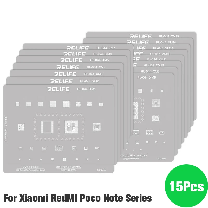 15PCS-RELIFE-Xiaomi-RedMI-Note-Poco-Series-CPU-IC-Chip-Integrated-Steel ...