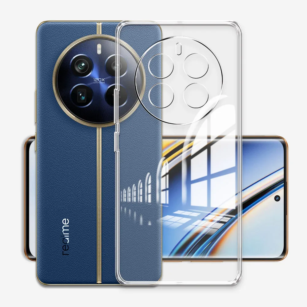 For-Realme-12-Pro-Realme-12-Plus-Case-2024-Funda-Clear-Silicone-Soft ...