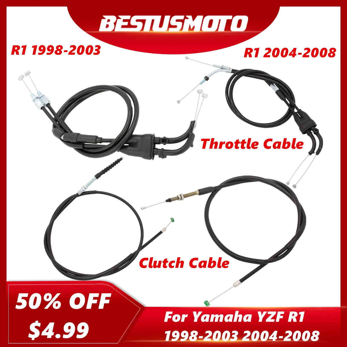 Motorcycle-Clutch-Cable-For-Yamaha-YZF-R1-YZF-R1-YZFR1-YZF1000-1998 ...