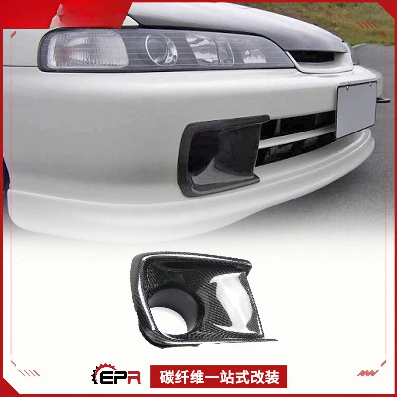 For DC2 Integra JDM Carbon Fiber Front Bumper Air Vent Cover - Gloss ...