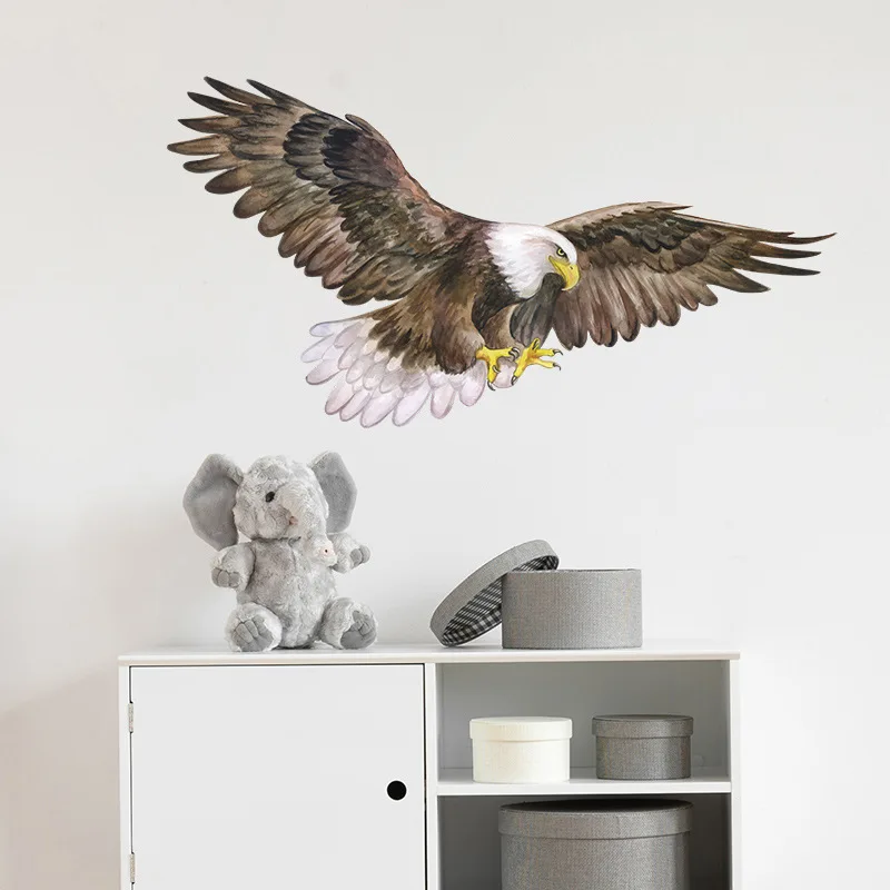 Removable Eagle Soaring Bird Decorative Vinyl Office Decor Wall Art ...