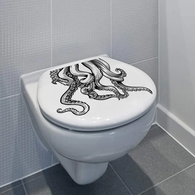 25*25 Cm -Es Polip Rajzfilm -Állati Falmatrica Wc -Matrica Háttér Fal ...