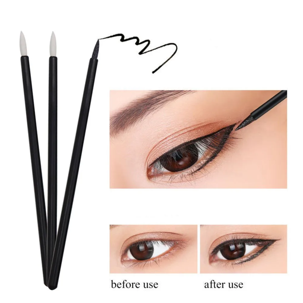 200pcs/pack Makeup Brush Professional Disposable Hard Tip Eyeliner Eye ...