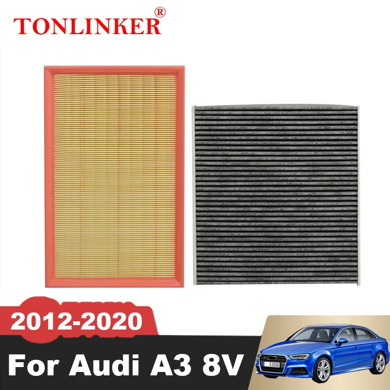 TONLINKER-Air-Filter-Cabin-Filter-For-Audi-A3-8V-1-8TFSI-2-0TDI-2-0TFSI ...