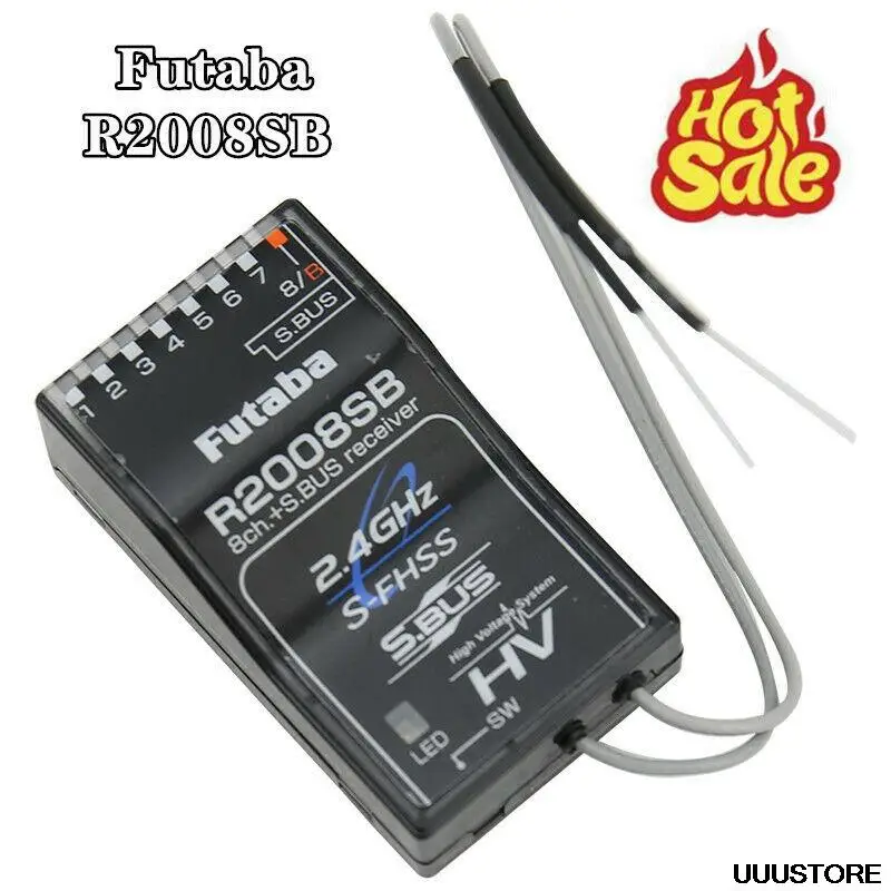 Futaba receptor de S FHSS de 8 canales R2008SB, 2,4 ghz, FHSS, para modelos de aviones de Radio ...