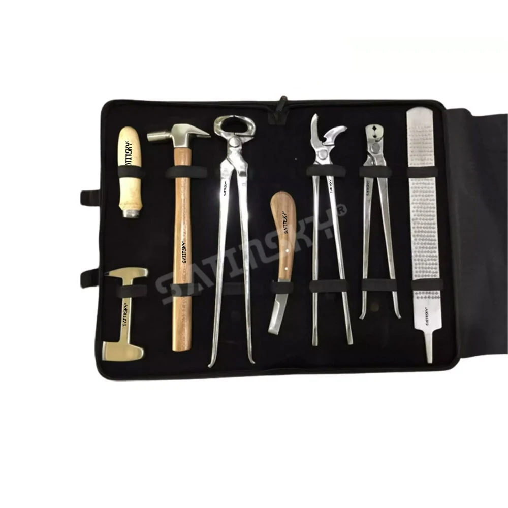 Complete-8-Piece-Set-Farrier-Hoof-Care-Tool-Kit-for-Horses-Horseshoe ...