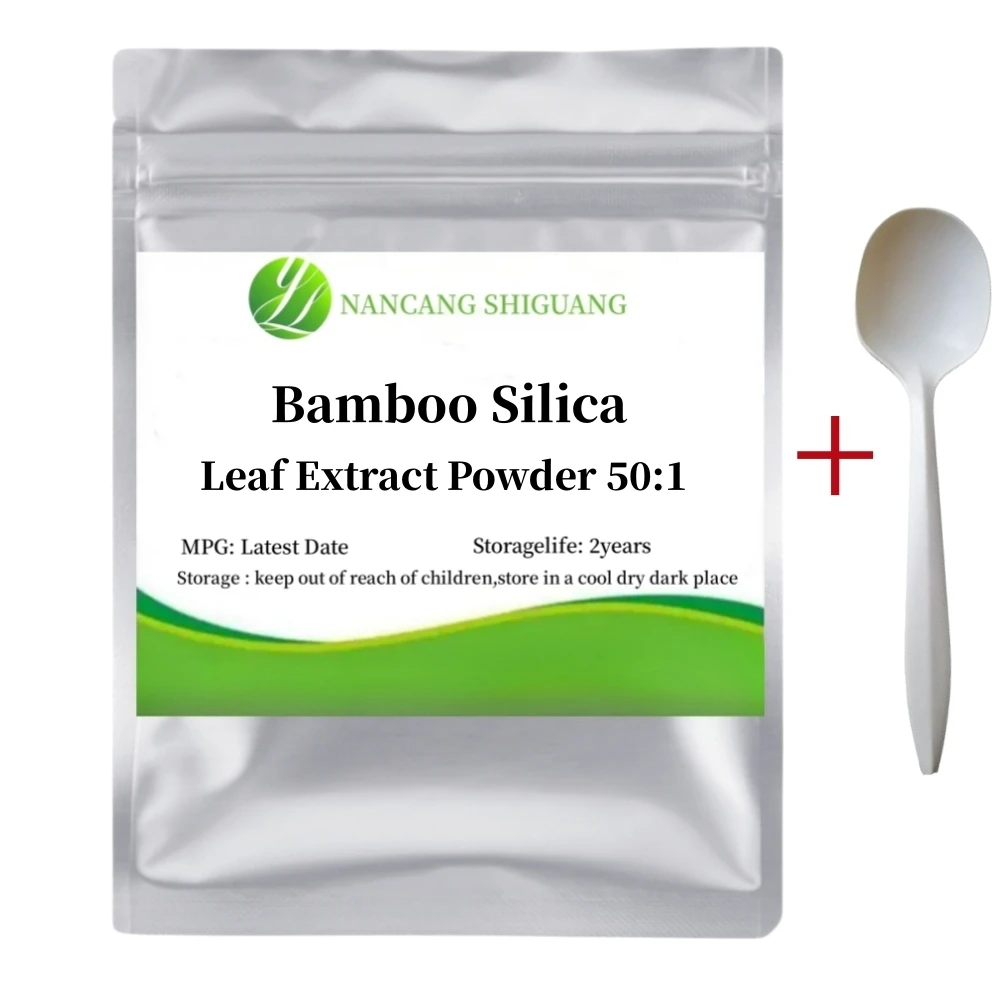 Organic-Bamboo-Silica-Leaf-Extract-Powder-50-1-Strongly-Support-Healthy ...