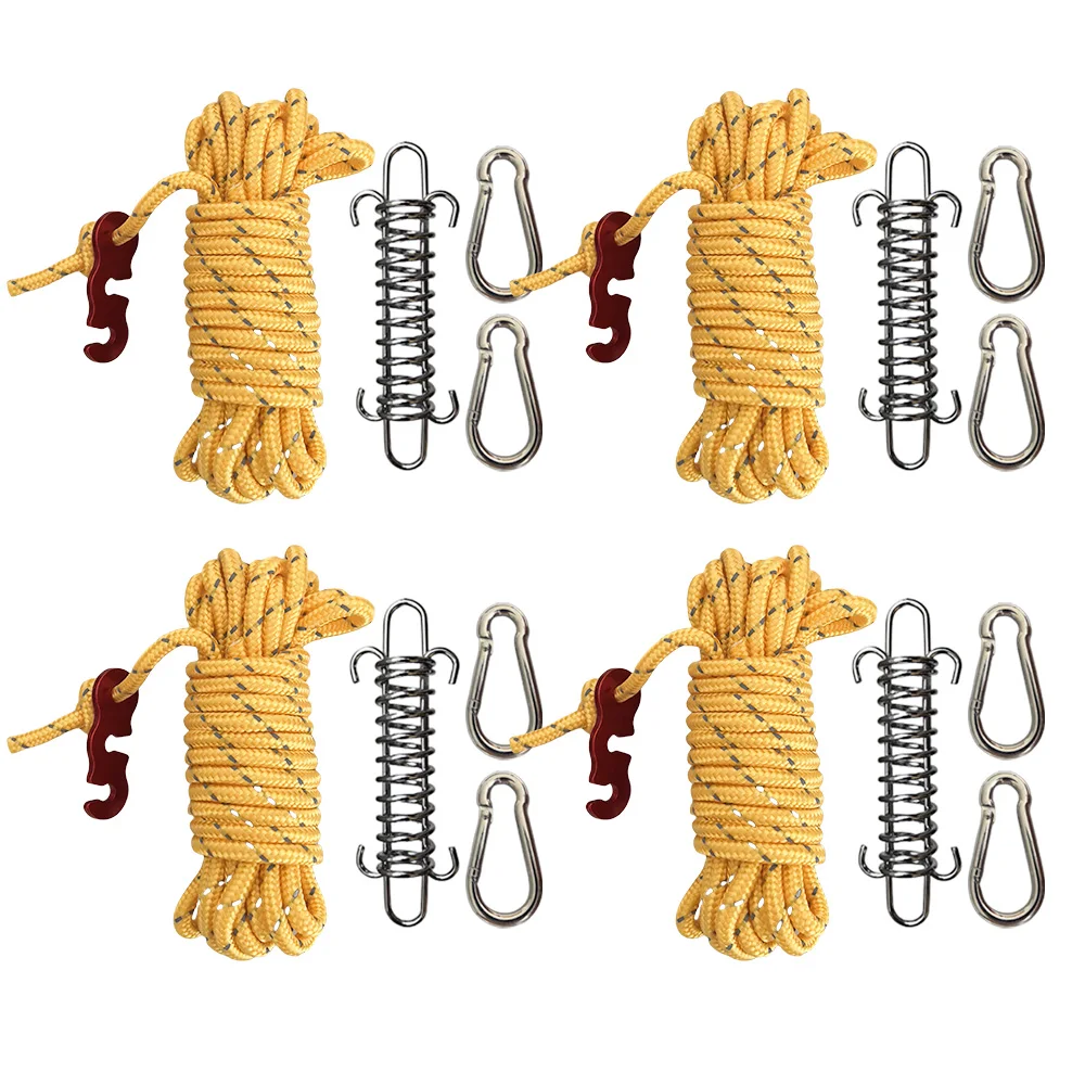Outdoor Camping Reflective Ropes Spring Buckle ,Guylines Ultralight ...