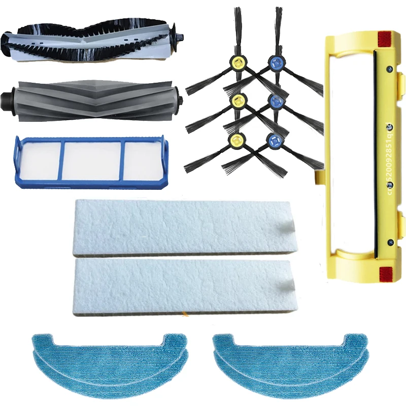 Main Roller Brush Cover Side Brush HEPA Filter Mop Cloths Rags for ZACO ...