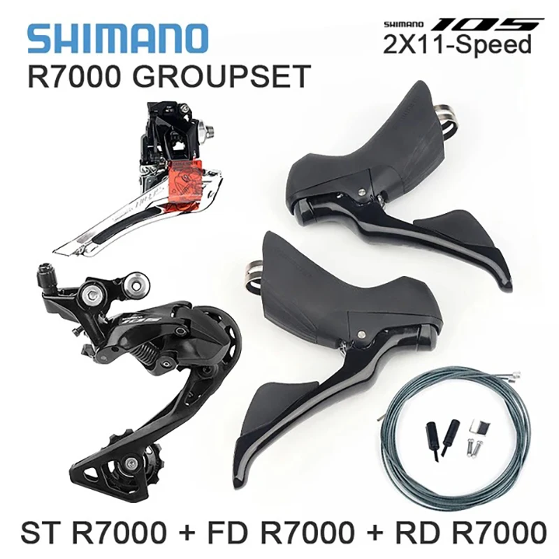 Shimano 105 R7000 GS 2X11V ST+FD+RD Road Bike Kit Part 11s Groupset ...