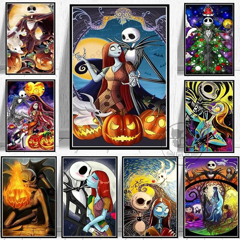 Tim-Burton-s-Corpse-Bride-Canvas-Painting-Nightmare-Before-Christmas ...