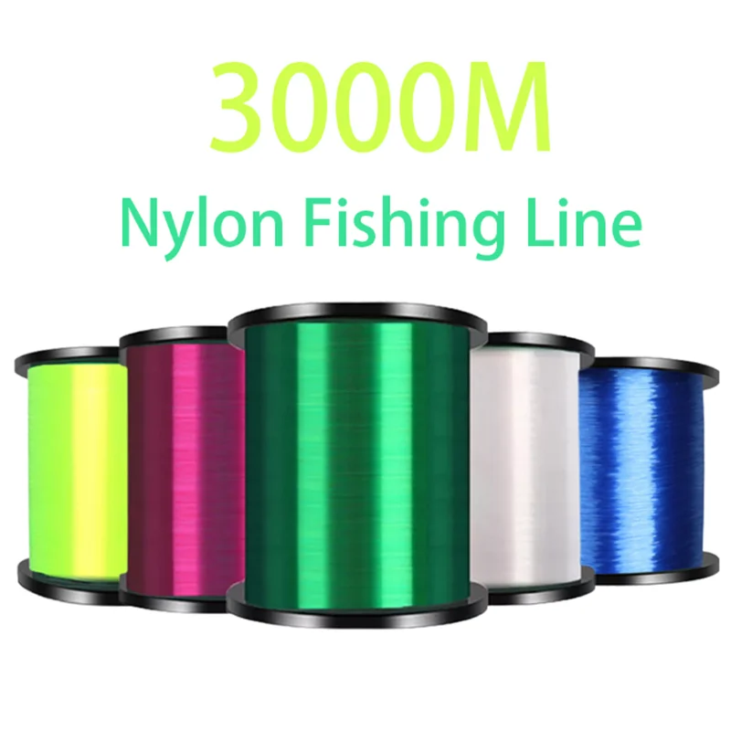 3000m Nylon Fishing Line Super Strong Monofilament Line Fluorocarbon ...