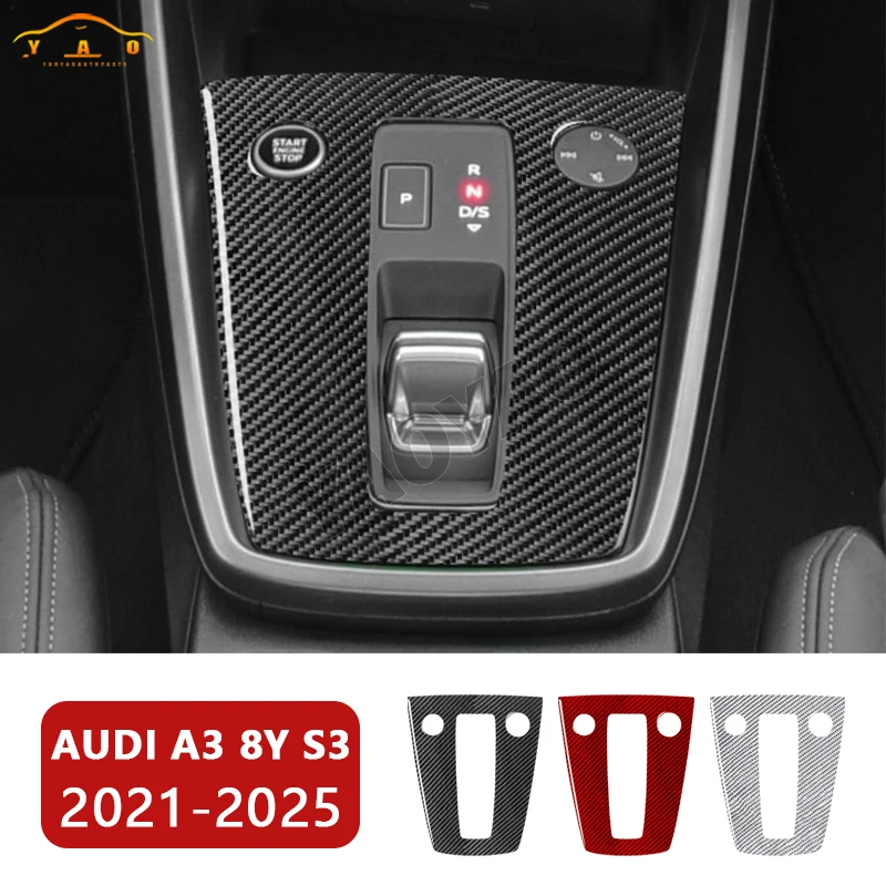 Car Sticker For Audi A3 8Y S3 2021-2025 Car Center Console Gear Shifter ...