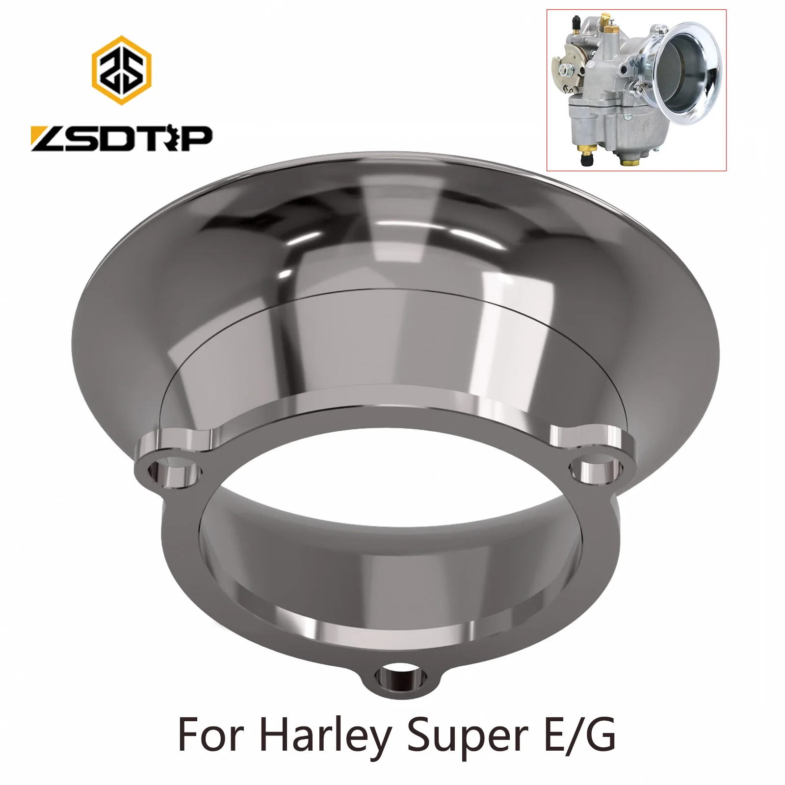 ZSDTRP Motorcycle Carburetor Air Filter Velocity Stack For Harley Model ...