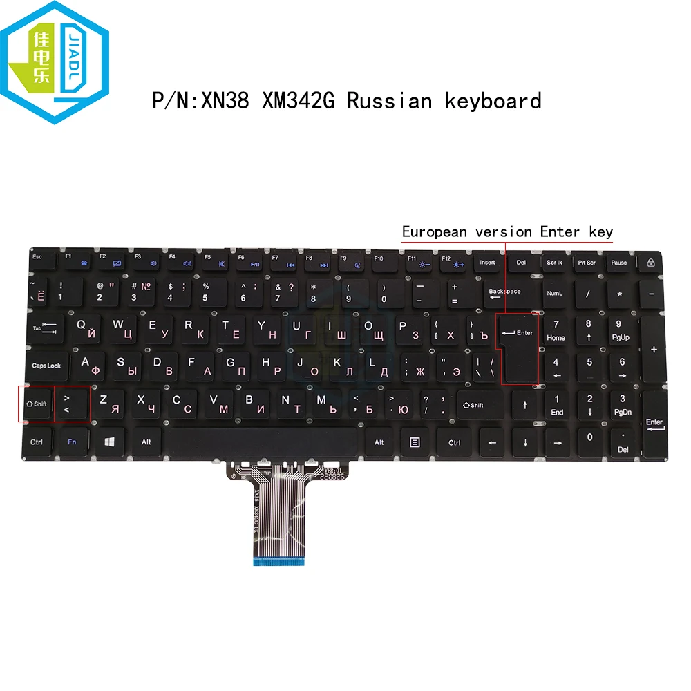 RU UI US English Laptop Keyboard Russian Keyboards K15XCHR XM342D ...