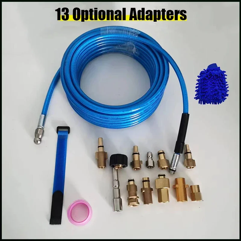 Pressure Washer Sewer Drain Water Cleaning Hose with 13 Selectable ...