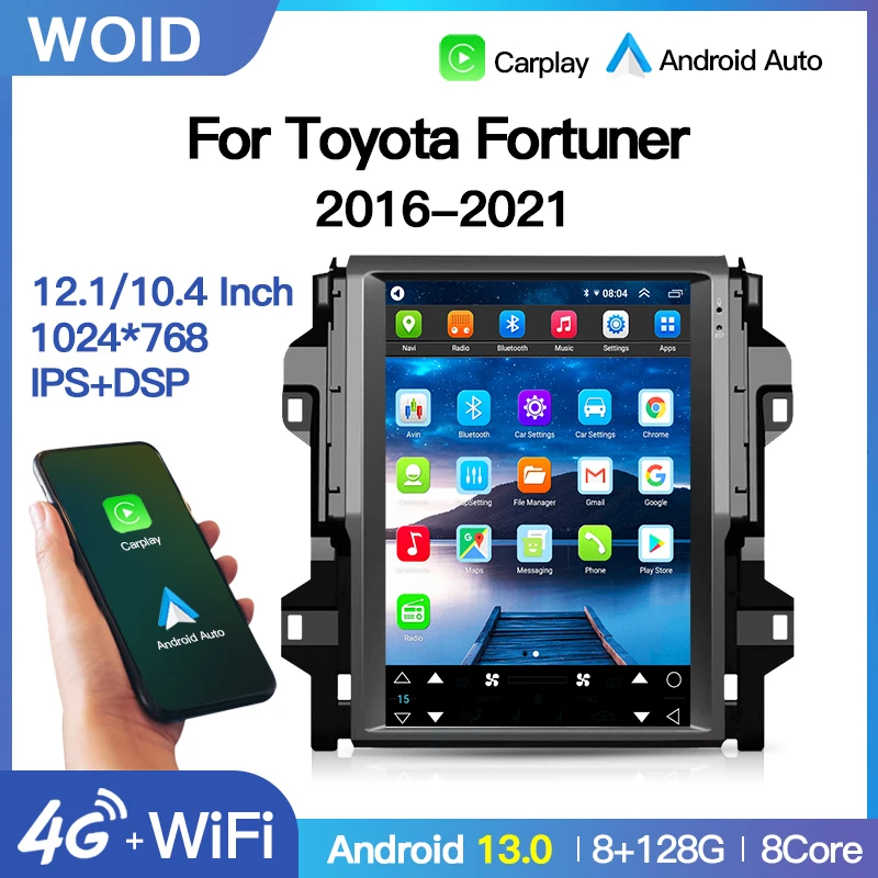 Android-13-For-Toyota-Fortuner-2016-2021-For-Tesla-Screen-Car-Radio ...