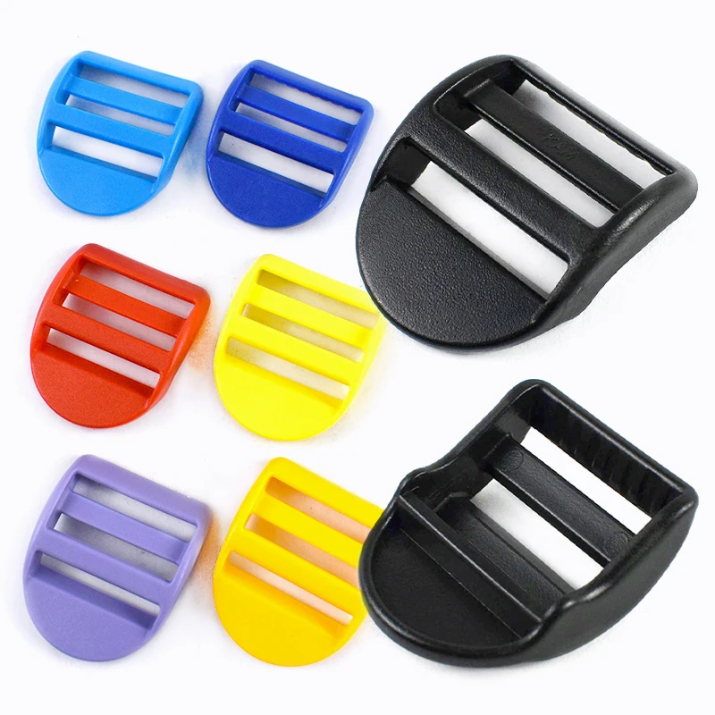 10/20Pcs 25/32mm Plastic Buckles for Backpack Belt Tri Glide Sliders ...
