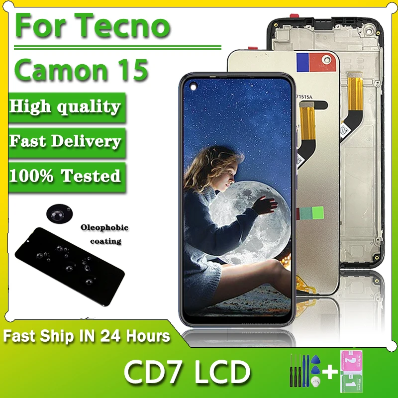 6-6-High-Quality-For-Tecno-Camon-15-Camon15-LCD-CD7-Display-Touch ...