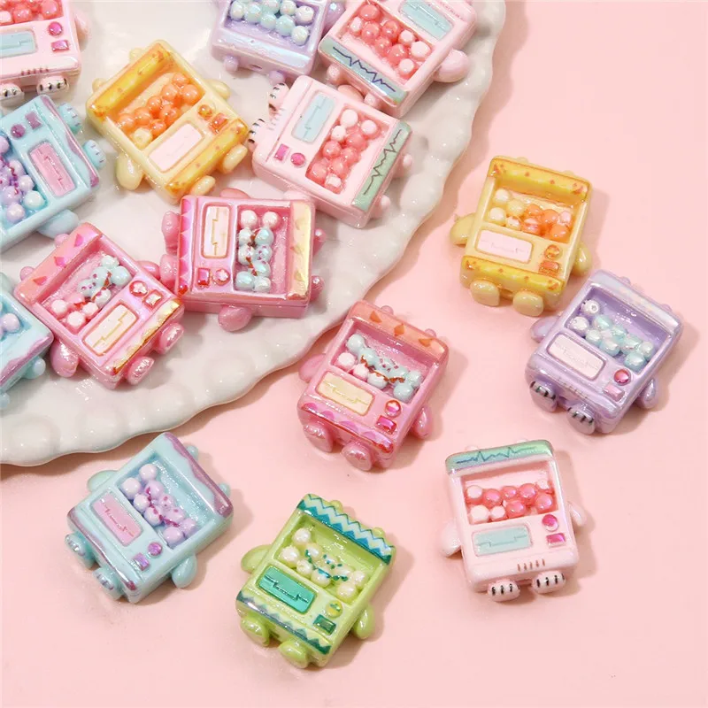 Wholesale-40pcs-lot-uv-color-print-cartoon-robots-shape-resin-straight ...