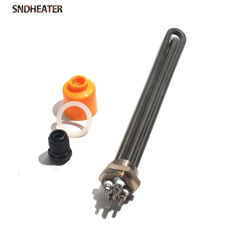 SNDHEATER-220V-DN25-1inch-Heating-Element-Ten-3-6-9-12KW-Tubular ...