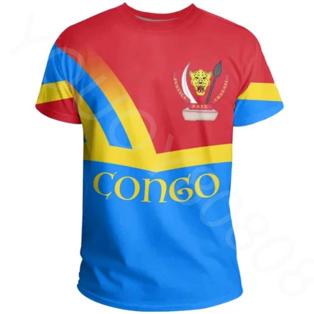 T-shirts-Democratic-Republic-of-Congo-Country-Flag-3D-Print-Summer-T ...