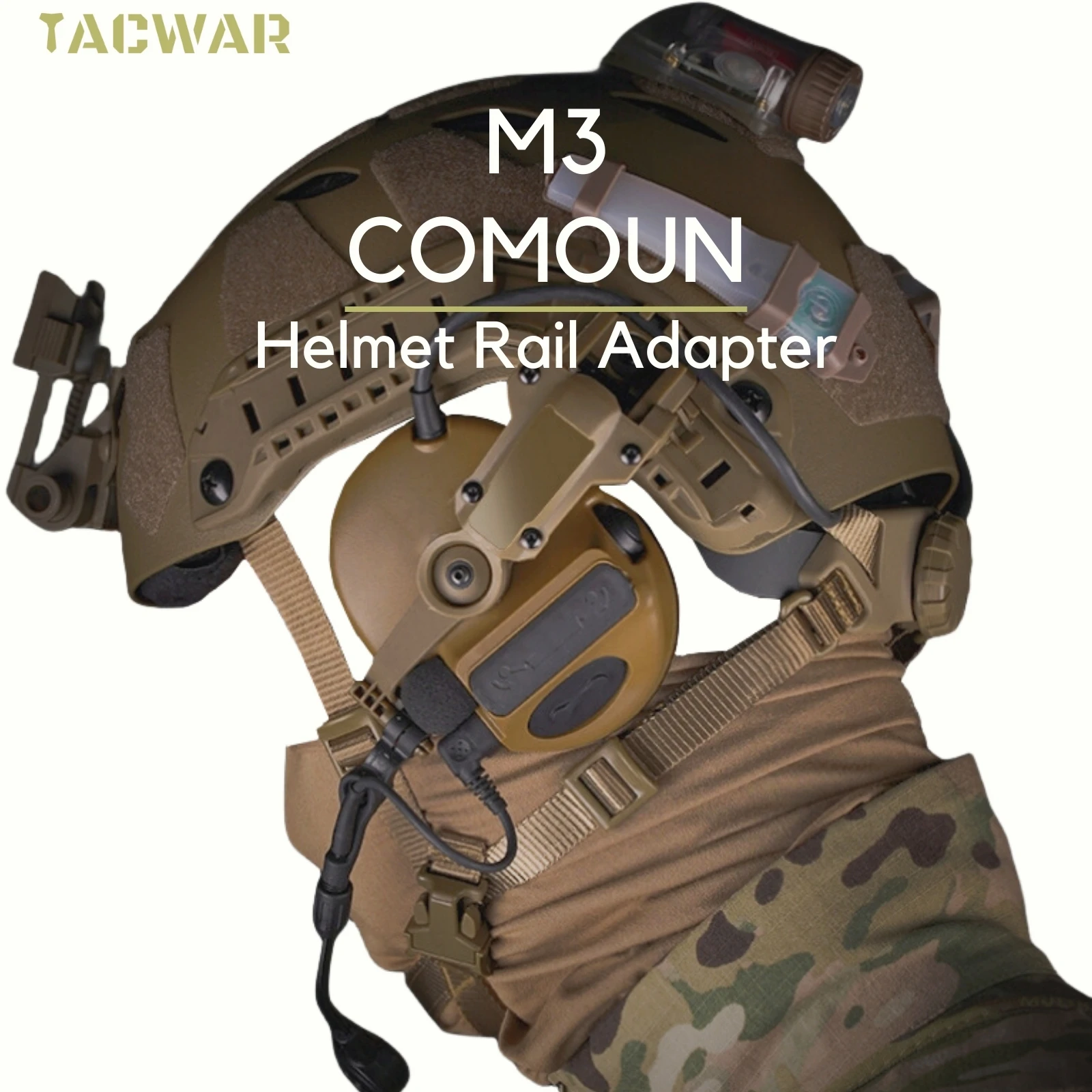 ARC Rail Headset Holder Tactical Helmet ARC Rail Adapter - Headphone ...