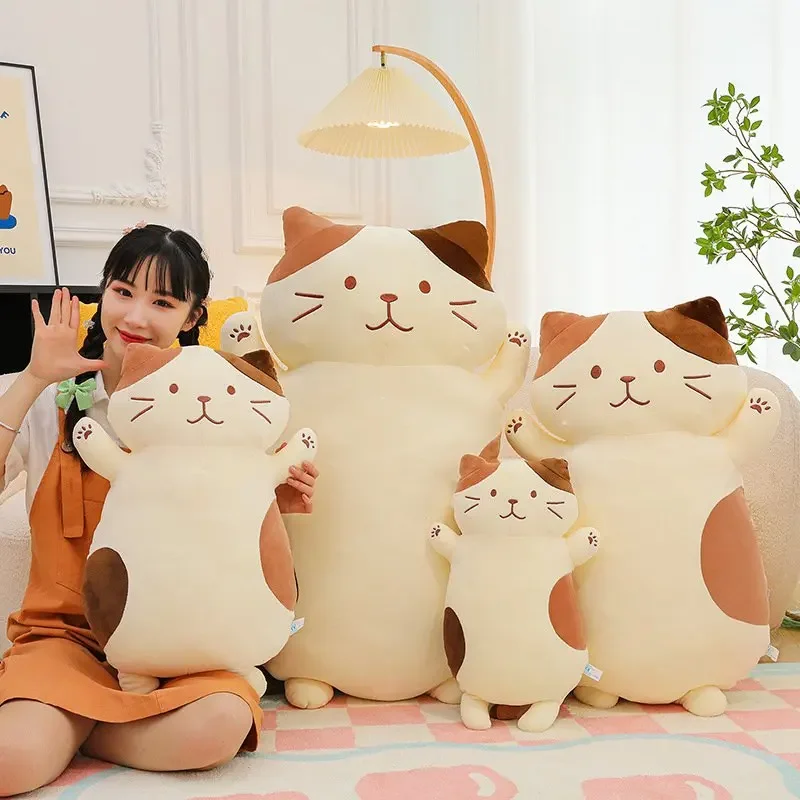 MINISO-juguetes-de-peluche-de-gato-de-vientre-gordo-grande-Kawaii ...