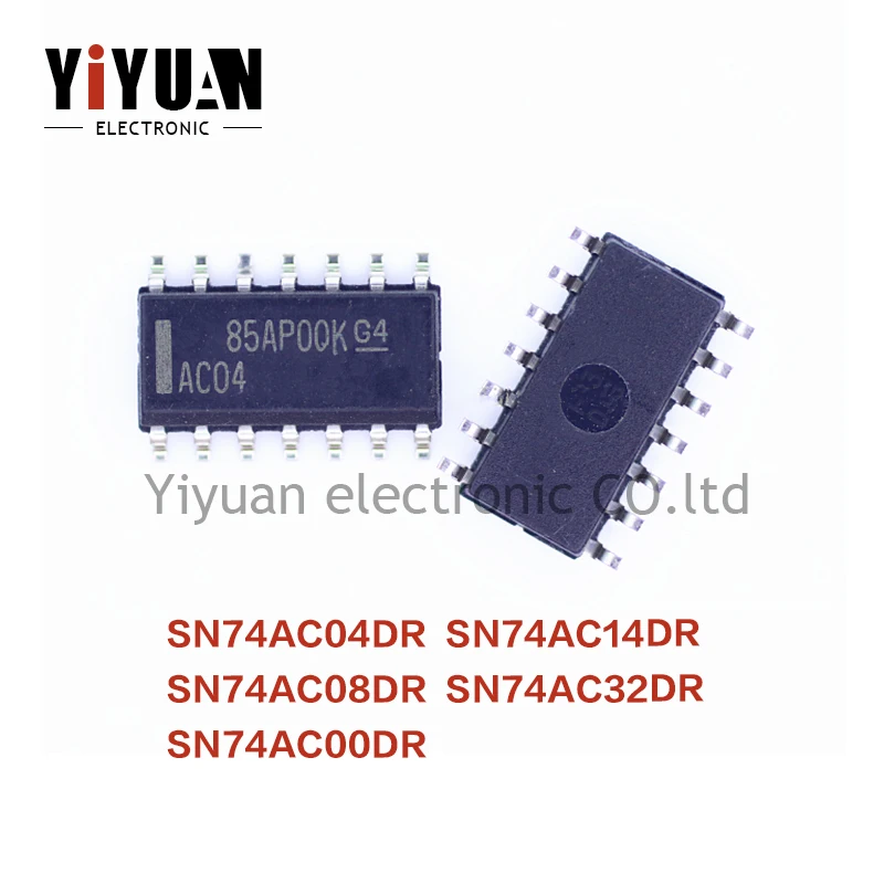 Nuevo inversor de 10 piezas SN74AC04DR AC04 SN74AC14DR AC14 SN74AC08DR AC08 SN74AC32DR AC32 ...