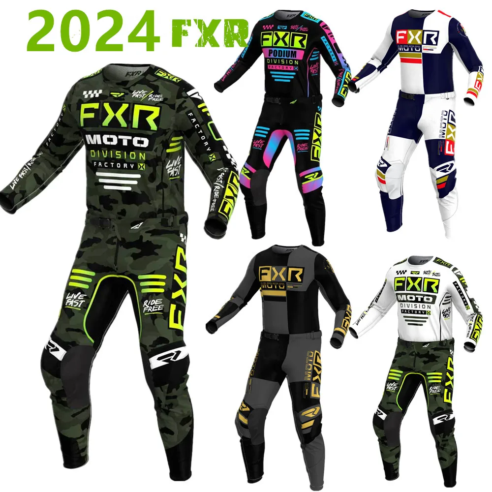 2024-06-FXR-Motocross-Gear-Set-Top-Moto-Jersey-Set-Dirt-Bike-Clothing ...