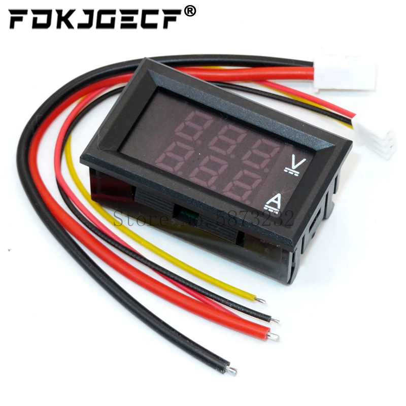 0-56-DC-0-100V-10A-50A-100A-LED-Digital-Voltmeter-Ammeter-Car-Motocycle ...