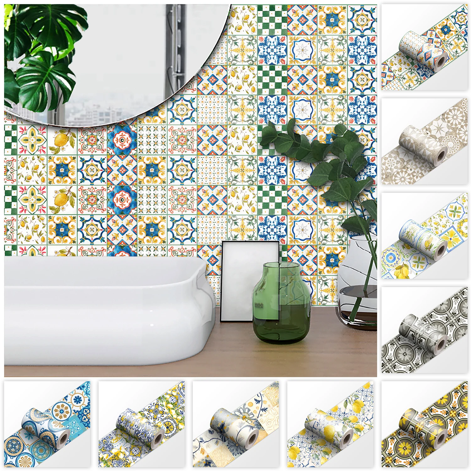 European Styles Tiles Waist Line Decorative Strip Bathroom Skirting ...