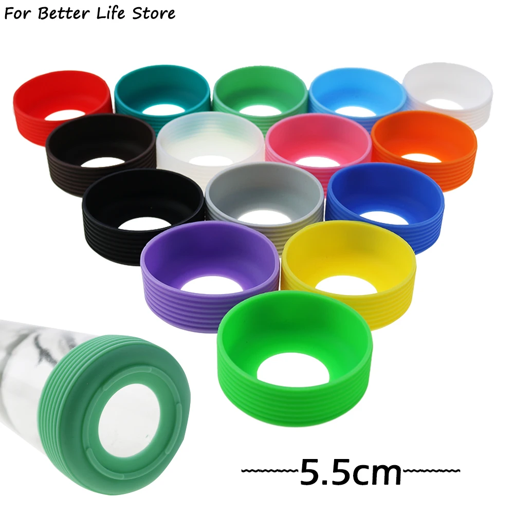 1Pc-5-5cm-15G-15-Colour-Threaded-Soft-Silicone-Cup-Bottom-Cover-Wear ...