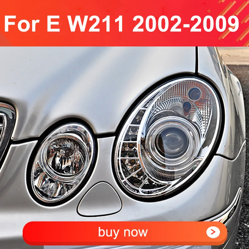 1Pair-LED-Headlight-for-Benz-E-Class-W211-2002-2009-E240-E200-E280 ...