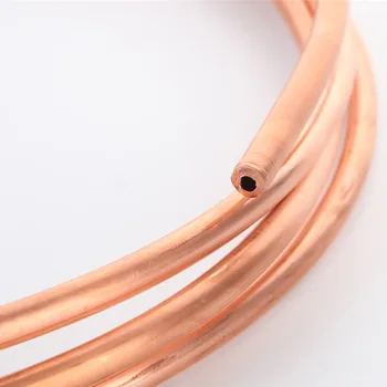 99.9% Soft Copper Tube Copper Coil 2/3/4/6/8/10/12/16/19/22mm Air Conditioning Pipe Red Copper ...