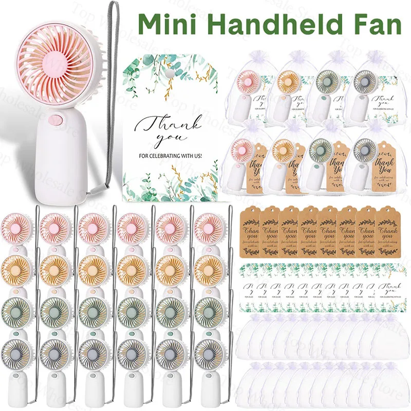 10-100 Pcs Mini Handheld Fan Bulk Wedding Fan Battery Operated Portable ...