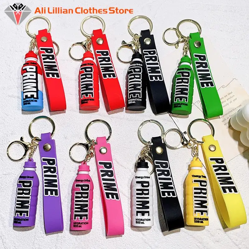 1PC-Cute-Prime-Drink-Rubber-Keychain-Fashion-Bottle-Key-Chains-For-Car ...
