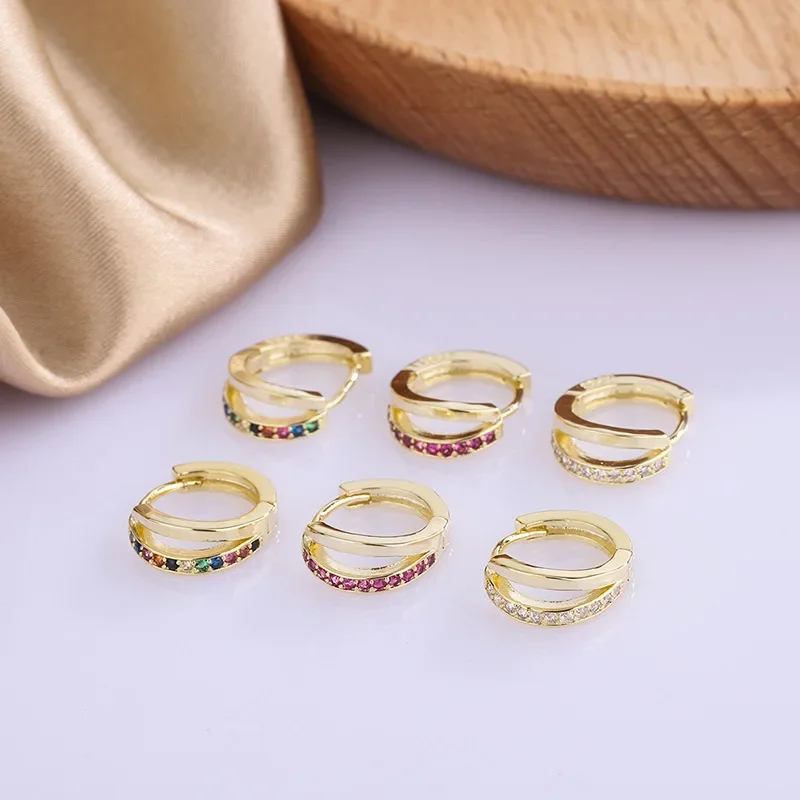 NEW-Gold-Color-Small-Crystal-Zircon-Women-Rainbow-Fashion-Jewelry ...