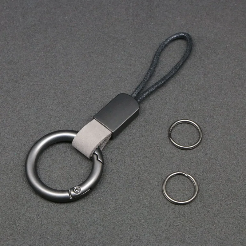 Leather-Ring-Keychain-Pendant-Creative-Personality-Car-Chain-Lock-Key ...