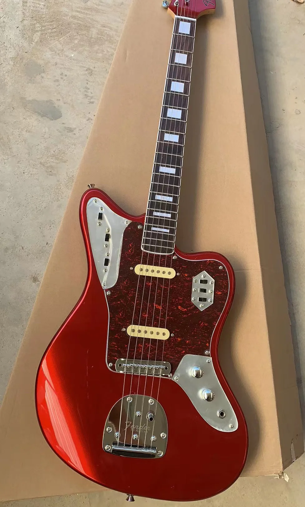 Oem-6-String-Electric-Guitar-Chrome-Hardware-Turtle-Shell-Pickguard ...