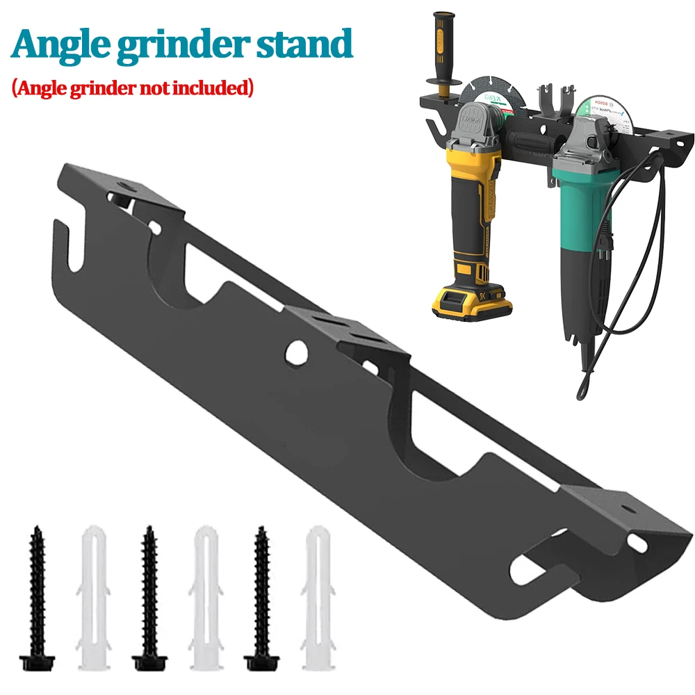 2-Bay-Storage-Rack-Angle-Grinder-Holder-Multipurpose-Cord-Hanger-Wall ...